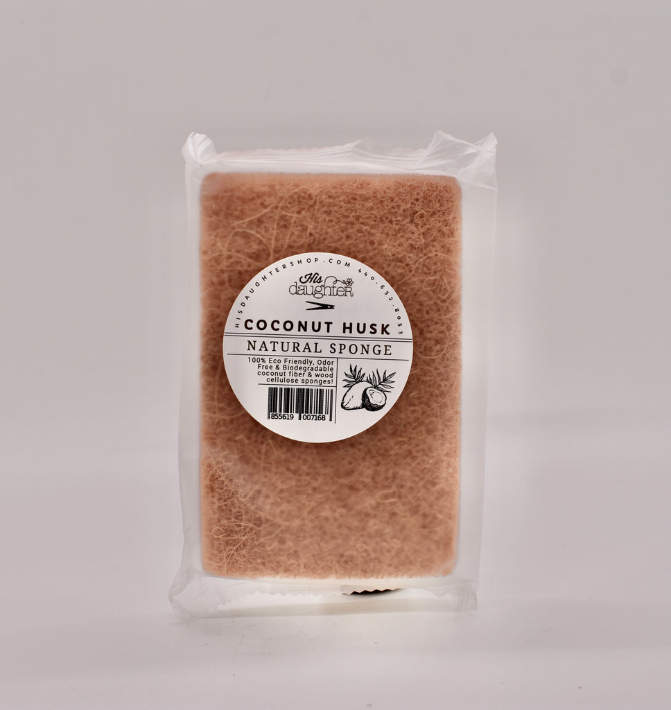 Coconut Husk Natural Sponge – His Daughter Shop